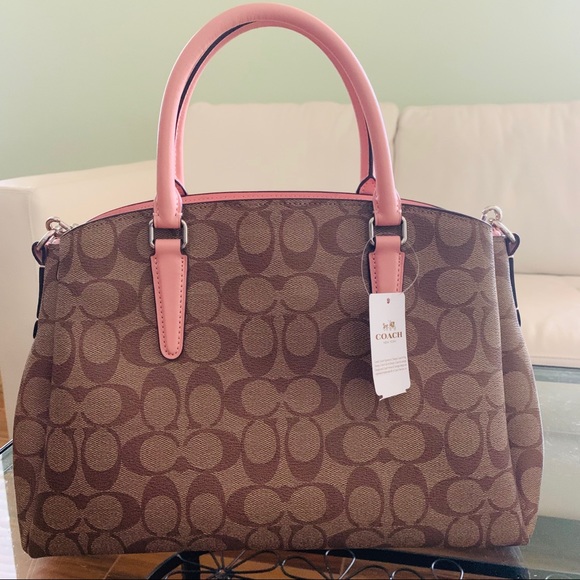 Coach | Bags | Coach Signature Carryall Pvc Sage Petal Wallet Set ...